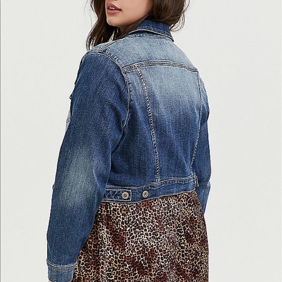 torrid | Jackets & Coats | Nwt Torrid Crop Denim Frontier Jacket | Poshmark